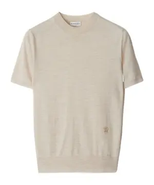Burberry Logo Embroidered Knitted Top