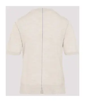 Burberry Logo Embroidered Knitted Top