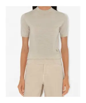 Burberry Logo Embroidered Knitted Top