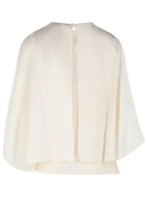 Simkhai Eliora Asymmetrical Draped Blouse - Cream