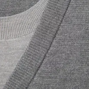 Gucci V-neck Vest Overlay Knit Sweater