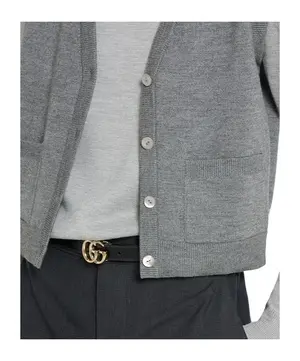 Gucci V-neck Vest Overlay Knit Sweater