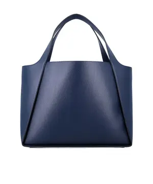 Stella McCartney Logo Perforated Tote Bag - Blue