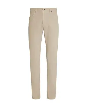 Zegna Slim-cut Jeans With Logo Patch - No
