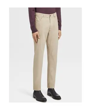 Zegna Slim-cut Jeans With Logo Patch