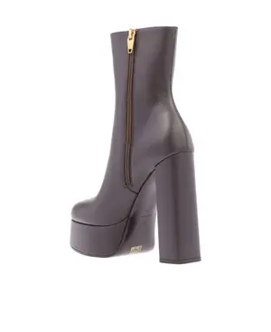 Balmain Ankle Boots With Side Zipper And Decorative Buttons