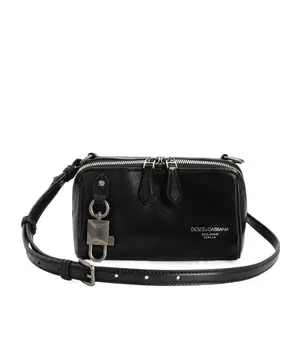 Dolce & Gabbana Lock Tempesta Crossbody Bag - Black