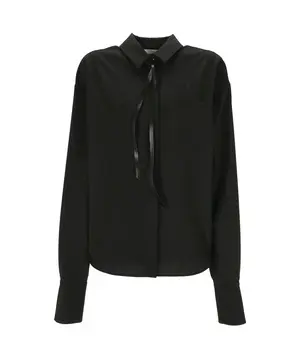Sportmax Mappa Tie-detail Shirt - Black
