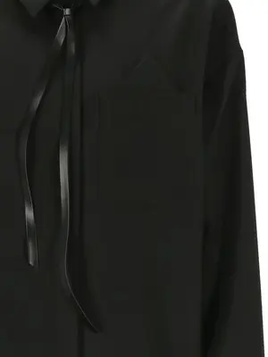 Sportmax Mappa Tie-detail Shirt - Black
