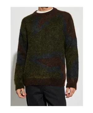 Paul Smith Crew Neck Sweater With Multi-color Design