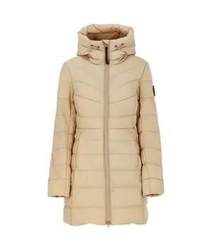 Canada Goose Clair Hooded Quilted Coat - Light Brown