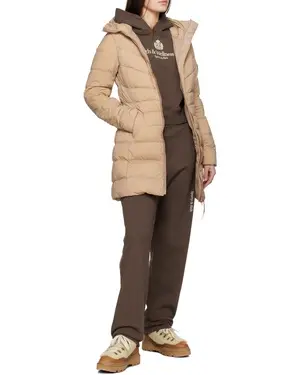 Canada Goose Clair Hooded Quilted Coat - Light Brown