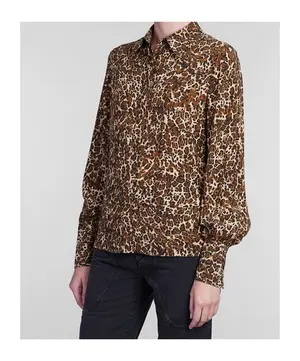 Isabel Marant Étoile Teysa Printed Shirt With Button Cuffs - Brown
