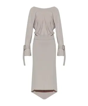 LANVIN Tie-back Midi Dress