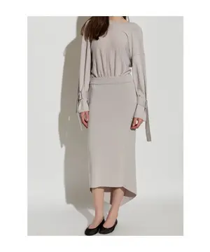 LANVIN Tie-back Midi Dress
