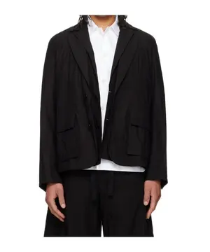 Sacai Layered Notched Lapel Blazer