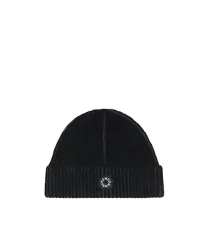 Kenzo Ribbed Beanie With Logo Patch