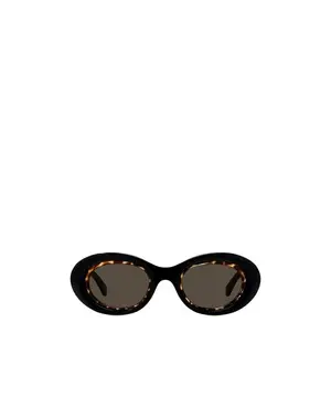 Loewe Oval Frame Sunglasses - Black