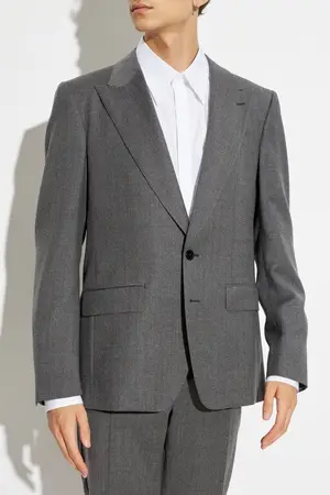 Dolce & Gabbana Dolce Gabbana Single Breasted Tailored Blazer - Grey