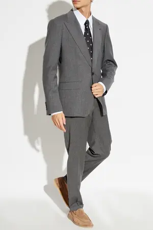 Dolce & Gabbana Dolce Gabbana Single Breasted Tailored Blazer - Grey