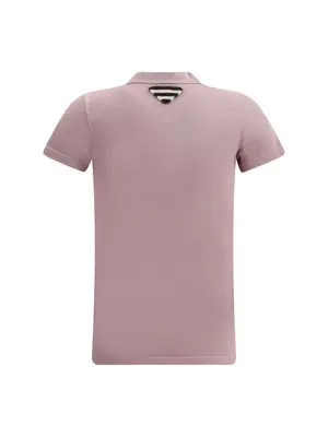 Prada Logo Printed Crewneck T-shirt - Mauve