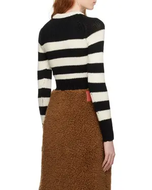 Marni Striped Virgin Wool Knit Top