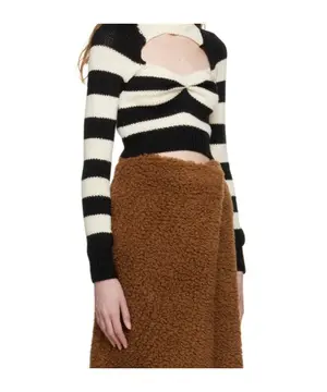 Marni Striped Virgin Wool Knit Top