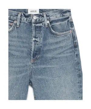 AGOLDE 90's Raw Edge Denim Shorts
