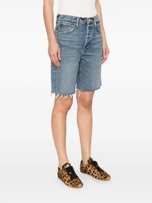 AGOLDE 90's Raw Edge Denim Shorts