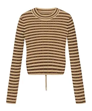 Nanushka Perrie Striped Ribbed Top