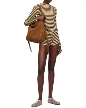 Nanushka Perrie Striped Ribbed Top