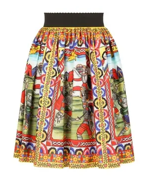 Dolce & Gabbana Carretto Print Mini Skirt