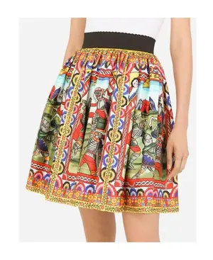 Dolce & Gabbana Carretto Print Mini Skirt