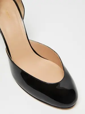 Sportmax Ankle Strap Pointed Pumps With Palladium-finished Heel