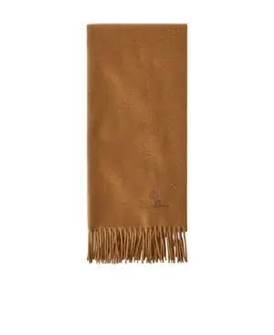 Loro Piana Grande Unita Fringed-edge Scarf - Camel