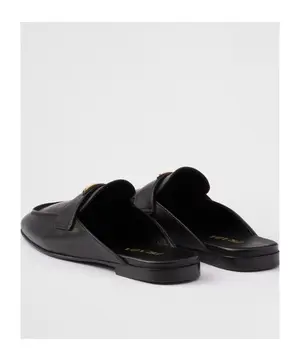 Prada Square-toe Slip-on Mules - Black