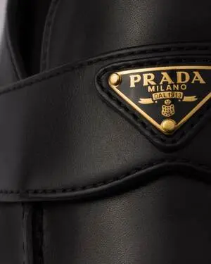 Prada Square-toe Slip-on Mules - Black