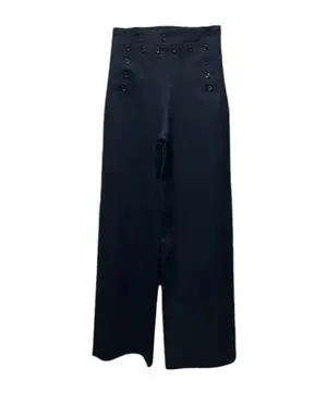 BODE Wool Wide-leg Pants With Button Detailing