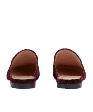 Gucci Princetown Gg Velvet Slipper