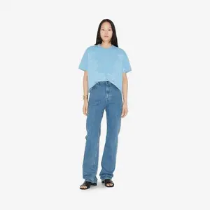 Burberry High Waist Straight Leg Jeans