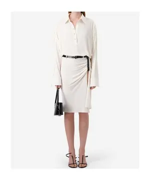 Coperni Belted Draped Dress