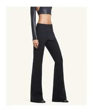 COURREGES Oblique Tailored Flared Wool Trousers