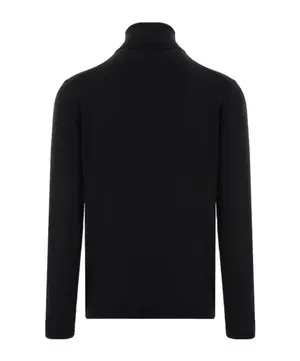 ROBERTO COLLINA Turtleneck Long Sleeve Jumper - Black