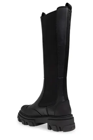 GANNI Round Toe Chelsea Boots