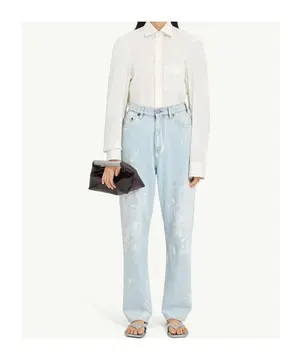 MAISON MARGIELA Coated Straight-leg Jeans