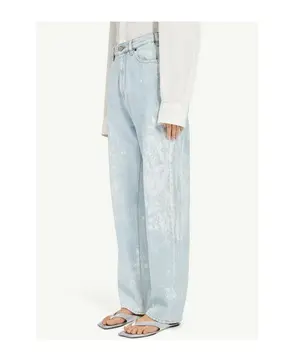 MAISON MARGIELA Coated Straight-leg Jeans