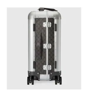 Gucci Gg Supreme Canvas And Aluminum Trolley