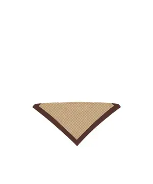 Gucci Printed Twill Headband - Brown And Light Brown
