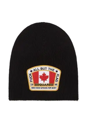 Dsquared2 Ribbed Knit Beanie