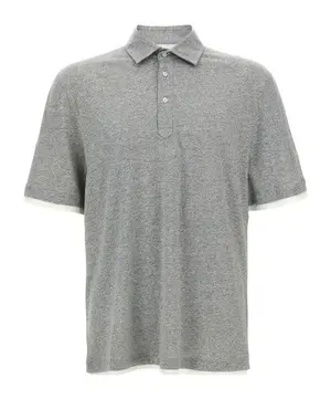 Brunello Cucinelli Layered Button-up Polo Shirt